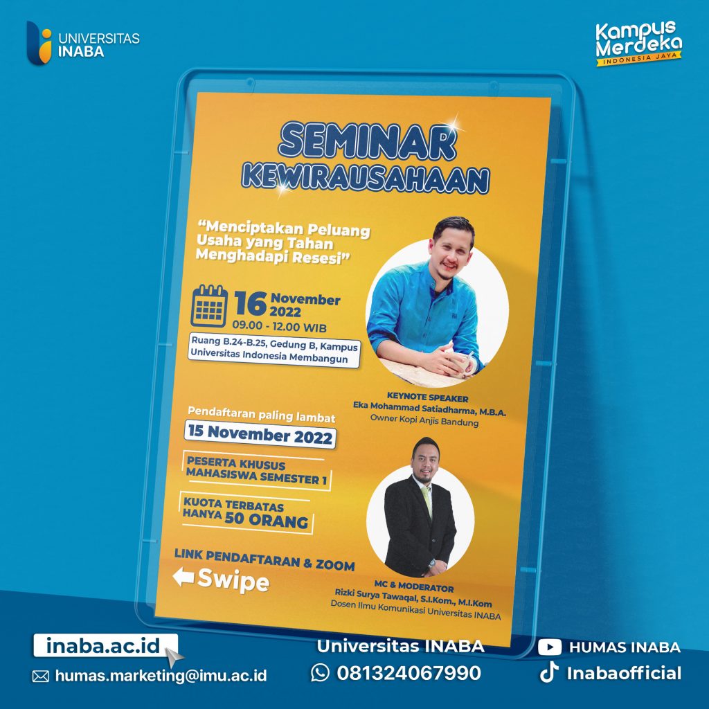 Seminar Kewirausahaan - Universitas INABA