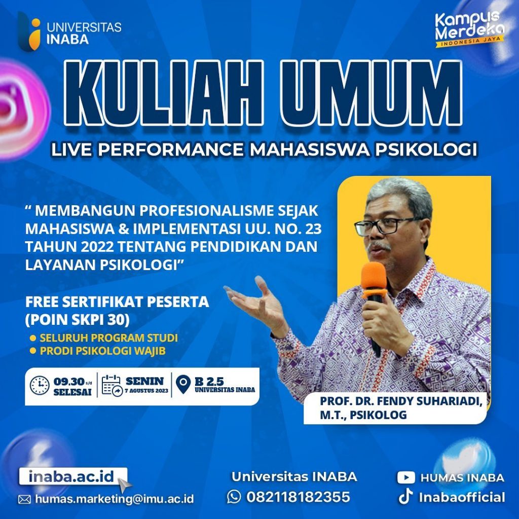 Kuliah Umum Universitas INABA - Universitas INABA